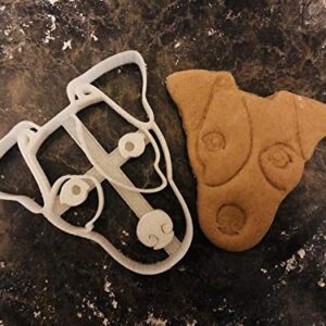 Jack Russell Cookie Cutter and Dog Treat Cutter - Face - 3 inch