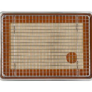 Mrs. Anderson’s Baking Non-Stick Silicone Quarter-Size Baking Mat Set, 8.5-Inch x 12-Inch, Set of 2