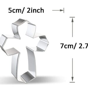 WJSYSHOP Crucifix Cross Crucifixion Shaped Cookie Cutter - H