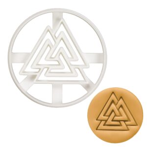 nordic runes - valknut cookie cutter, 1 piece - bakerlogy