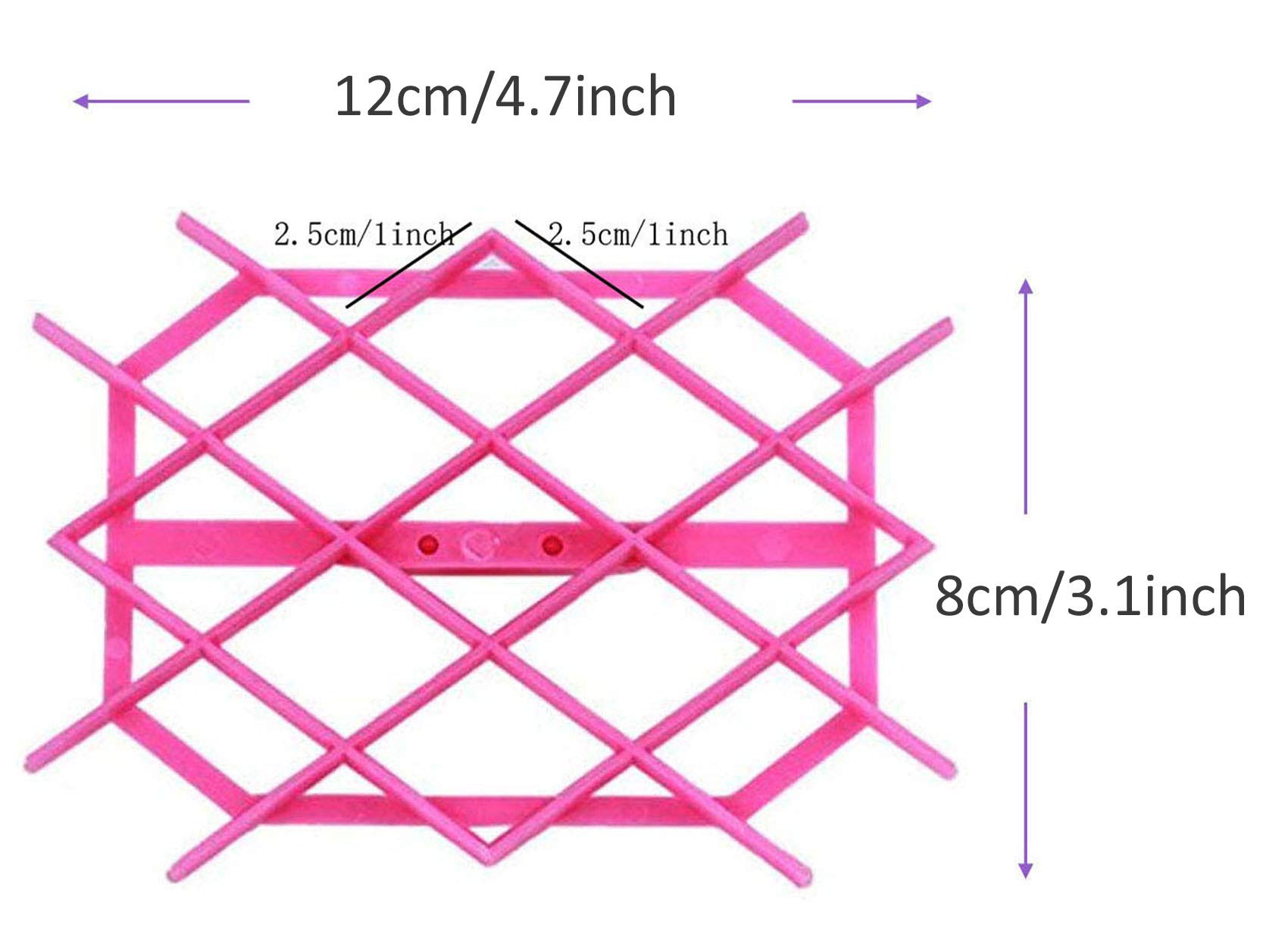 ZDYWY Rhombus Diamond Shape Fondant Cake Mould Embosser Embossing Cutter Mold Stamp Tool - A