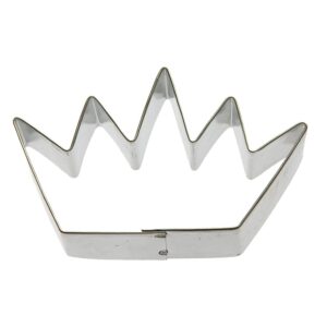 foose crown cookie cutter 3.5 inch –tin plated steel cookie cutters – crown cookie mold