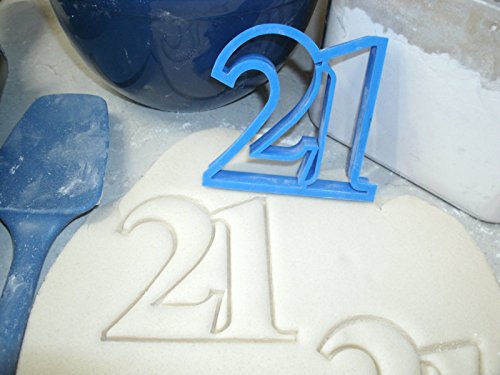 NUMBER 21 TWENTY-ONE BIRTHDAY ANNIVERSARY EVENT COOKIE CUTTER MADE IN USA PR108-21