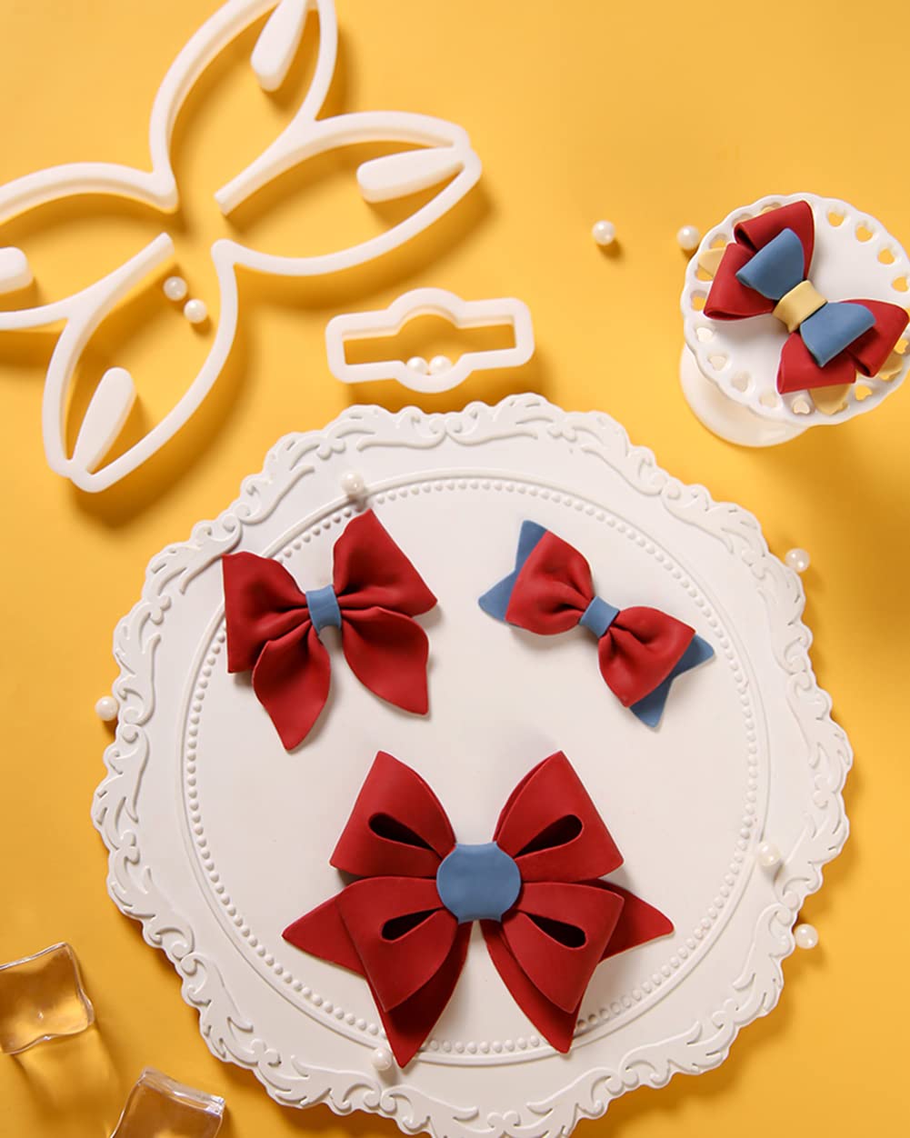 Bow Tie cookie cutter Bowtie Cookie-4Sets