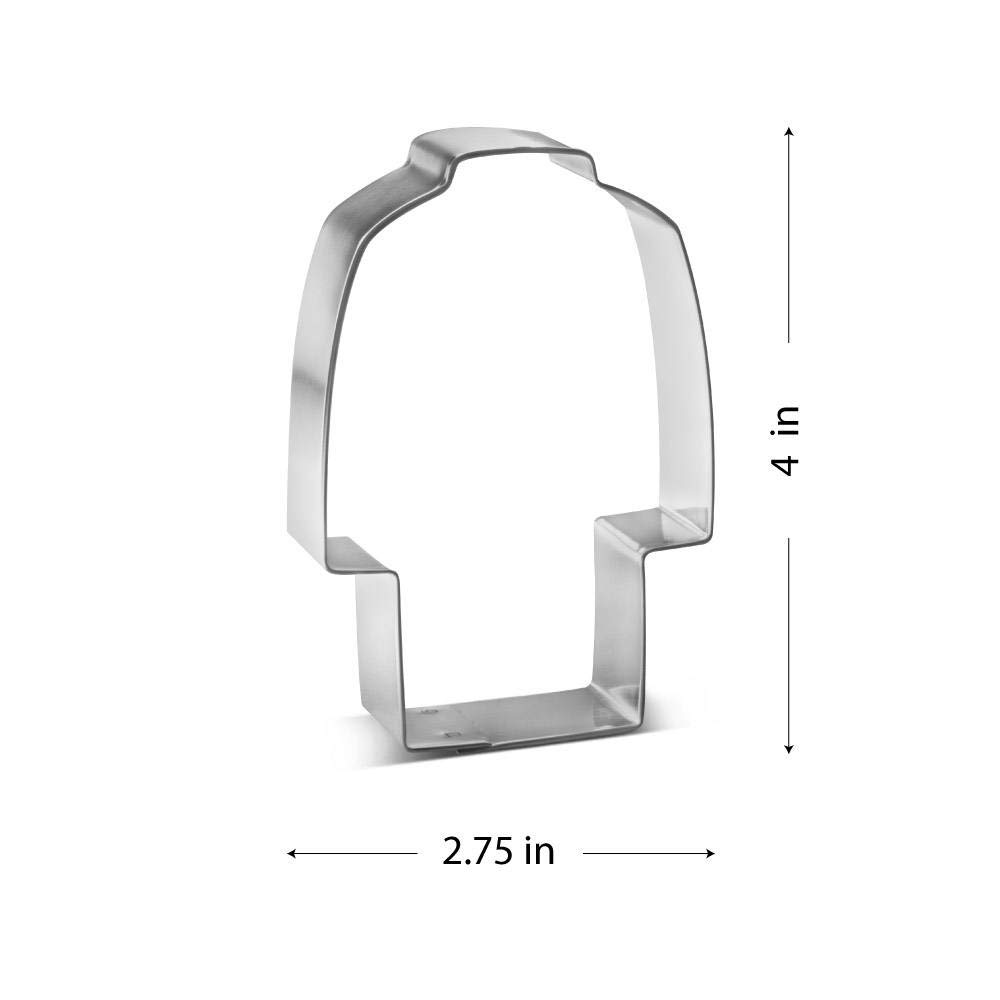 Lab Coat Cookie Cutter 4 Inch - Made in the USA – Foose Cookie Cutters Tin Plated Steel Lab Coat Cookie Mold