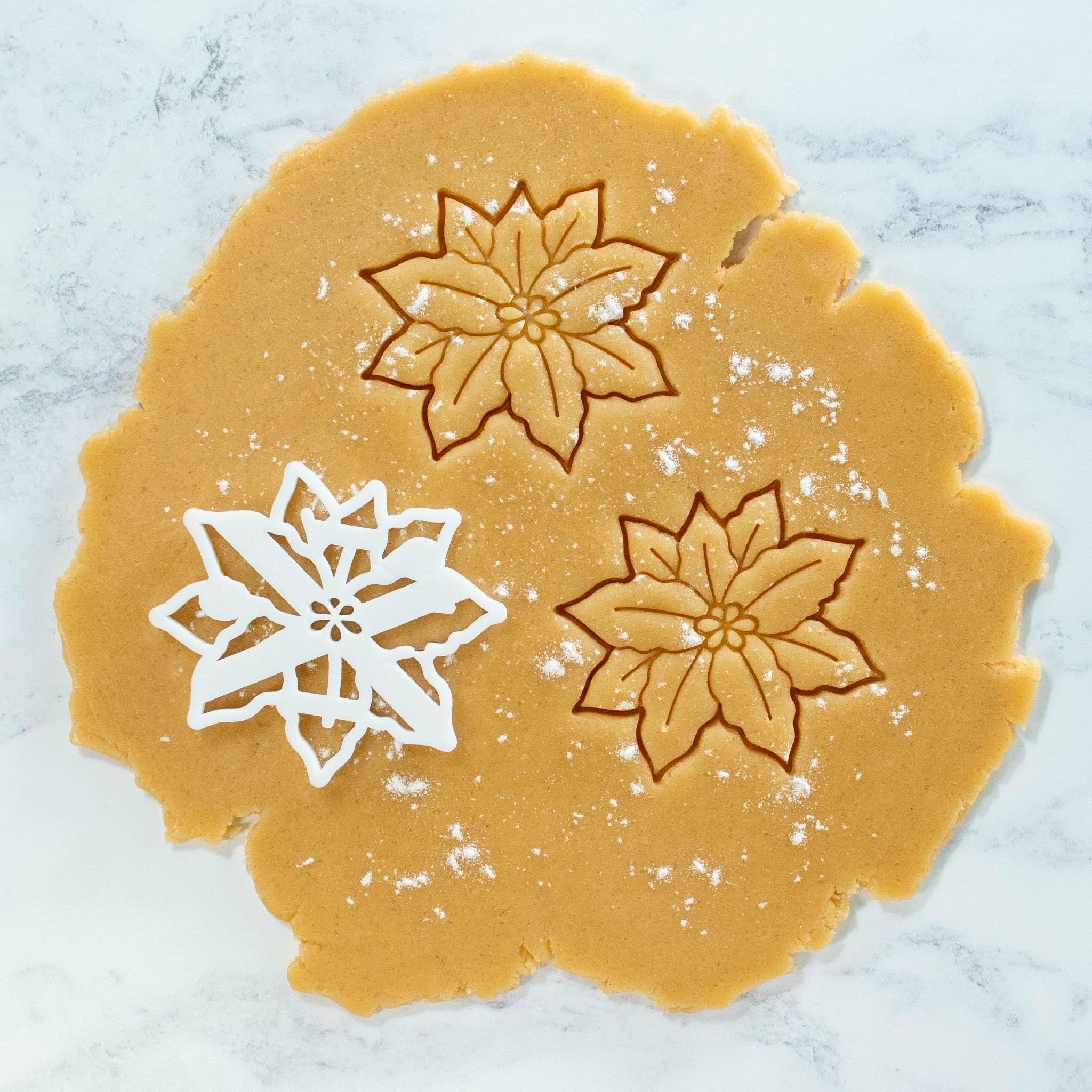 Poinsettia Flower cookie cutter, 1 piece - Bakerlogy