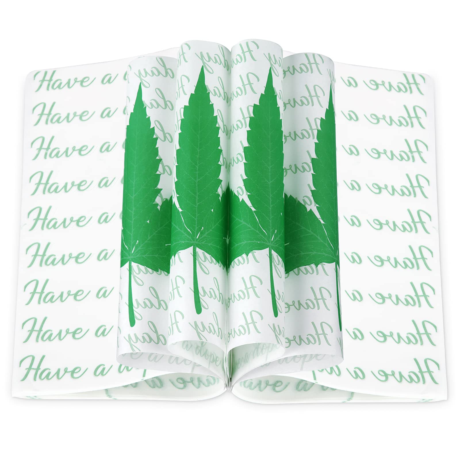 150 Pcs Wax Paper Sheet for Food Waterproof Sandwich Wrapping Paper Greaseproof Wrapping Tissue Food Picnic Paper Basket Liners (Leaf Style, Green)