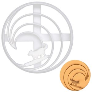 surfer dog cookie cutter, 1 piece - bakerlogy