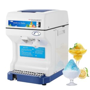 vivohome electric ice crusher shaver snow cone maker machine 265lbs/hr for home and commercial use blue