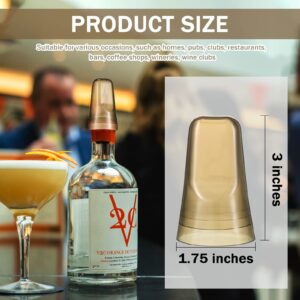 24 Pieces Translucent Liquor Pourer Covers Universal Bottle Pour Dispenser Liquor Bottle Covers Liquor Bottle Covers Bottle Cover Dust for Home Kitchen Tools Supplies