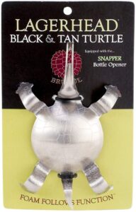 hic kitchen brutul black and tan turtle beer layering tool, stainless steel