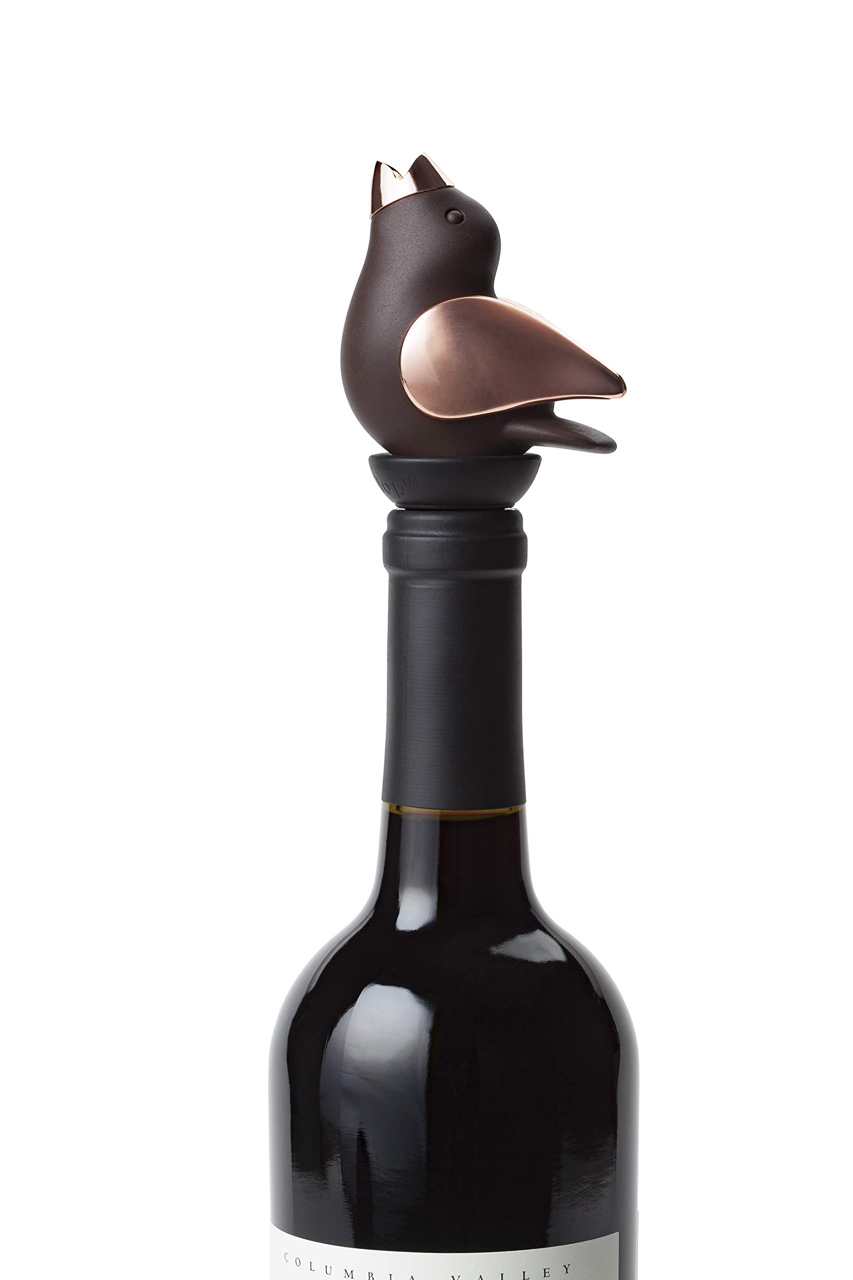 ChirpyTop Wine Pourer - Brown and Copper