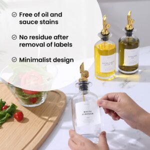 Molimoli Olive Oil Dispenser Bottle for Kitchen, Glass Bottle Dispenser for Kitchen Weighted Stainless Steel Pourers, Liquor Bottle Pourers, Pack of 4 (Pourers), 350 ml Oil Bottles Gold