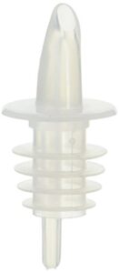 winco free flow pourers, clear - 12 pieces, medium