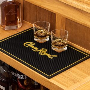 Whiskey Glasses Set of 2 Crown Royal Whiskey Glass and Stone Set 2 Scotch Glasses and 4 Unique Chilling Granite Rocks | Whiskey Stone Gift Set for Men Compatible