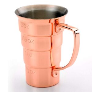 Barfly M37108CP Drink Jigger, 2 oz, Copper w/Handle