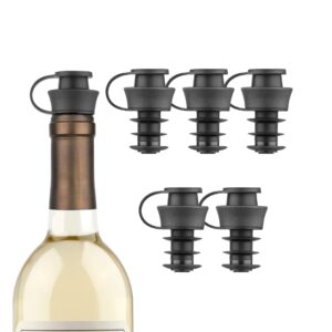 coravin pivot stoppers - pack of 6 - preserve wine for years - for pivot wine preservation system - specially sealing plastic - for by-the-glass wine saver - uses 100% argon gas