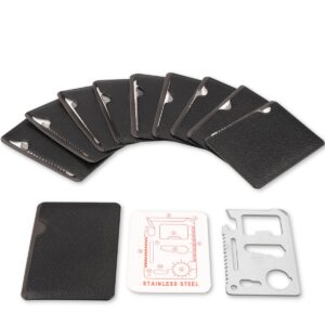 stainless steel 11 in 1 beer opener survival card tool fits perfect in your wallet (10 pack)