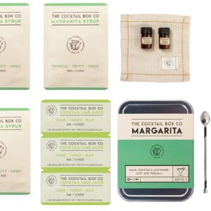 The Cocktail Box Co. Margarita Cocktail Kit - Premium Cocktail Kits - Make Hand Crafted Cocktails. Great Gifts for Him or Her Cocktail Lovers (1 Kit)