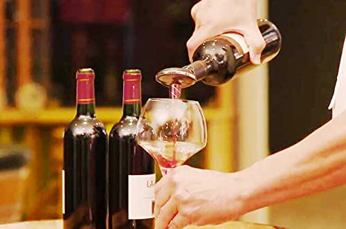 OxyTwister Wine Aerator Pourer Spout Professional Quality 2-in-1 Attaches to Any Wine Bottle for Improved Flavor, No-Drip Enhanced Bouquet Better Red Wine Aerator Christmas Men for Beverage serveware