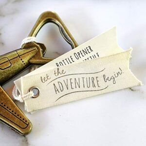 Kate Aspen Let The Adventure Begin Bottle Opener, single, Bronze