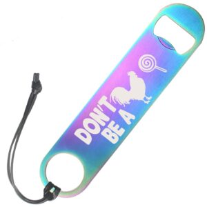 funny rainbow colors stainless steel bottle opener bar key for friend boyfriend men bar drinking lovers joke gifts