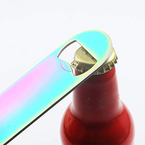 Funny Rainbow Colors Stainless Steel Bottle Opener Bar Key For Friend Boyfriend Men Bar Drinking Lovers Joke Gifts