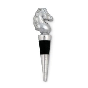 Arthur Court Designs Aluminum Horse Wine Bottle Stopper Topper 5 inch Tall