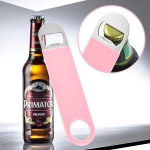 3Pcs Bottle Opener, Flat Bottle Opener, Heavy Duty Stainless Steel Flat Bottle Openers, Beer Bottle Opener 7 Inches