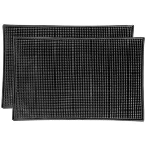 bonbon professional 18" x 12" rubber bar service mat (2)