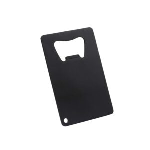 thirsty rhino javan credit card bottle opener (matte black) (set of 1)