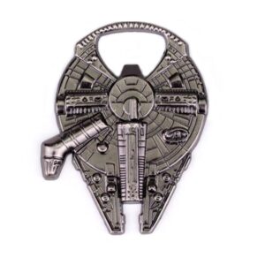 star wars millenium falcon metal bottle opener zinc alloy - non-magnetic opener 2.4" version