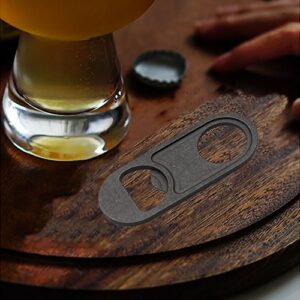 TI-EDC Titanium Beer Bottle Opener Keychain Pendant Compact Durable Easy to Use Cap Opener