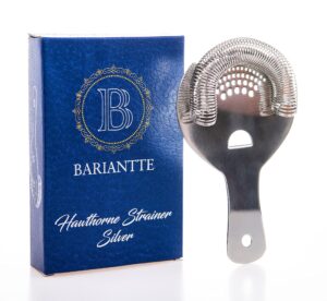 bariantte premium hawthorne strainer for drinks - cocktail strainer stainless steel - bar strainer cocktail drink strainer bartending strainer hawthorne strainers bartender strainer shaker strainer