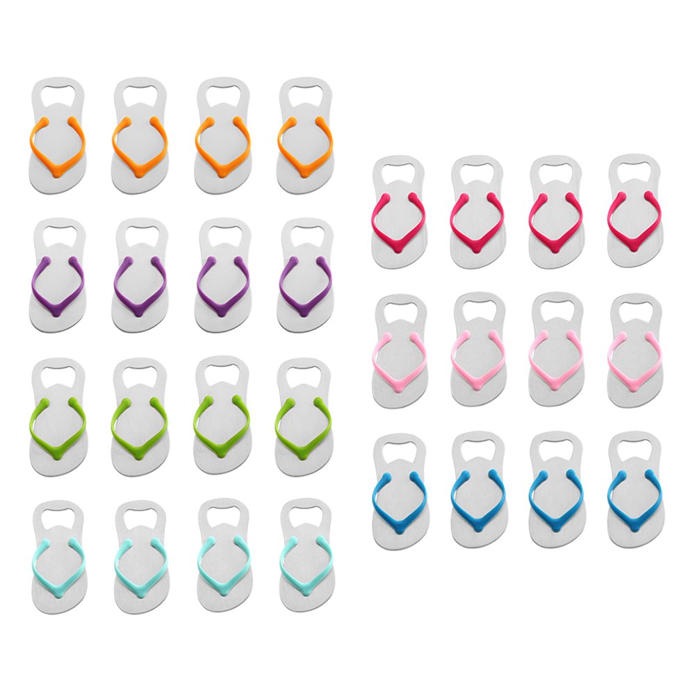 QLL 28 Pcs Special "pop the Top" Flip-flop Bottle Opener for Wedding Favors