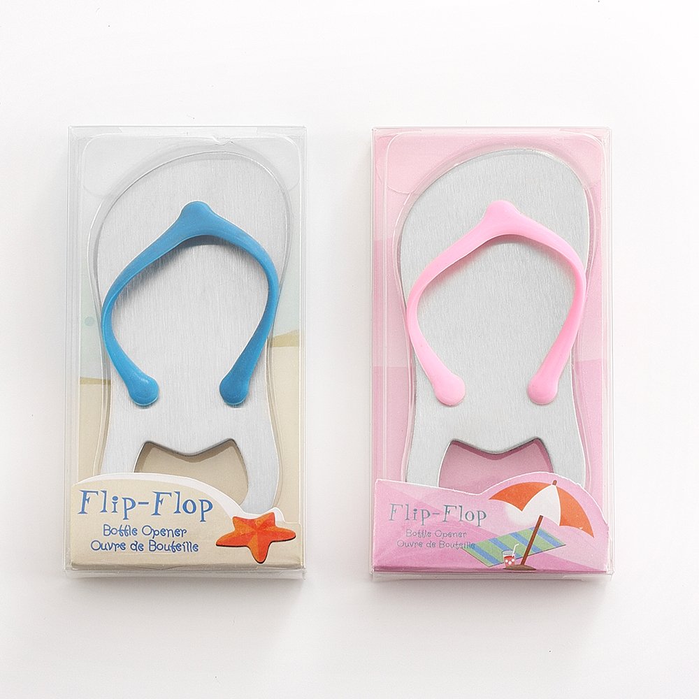 QLL 28 Pcs Special "pop the Top" Flip-flop Bottle Opener for Wedding Favors