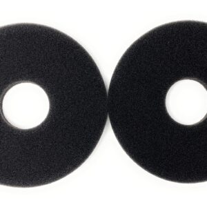 RSG TODAY Black Plastic Glass Rimmer and Margarita Salter 2pk Replacement Sponge