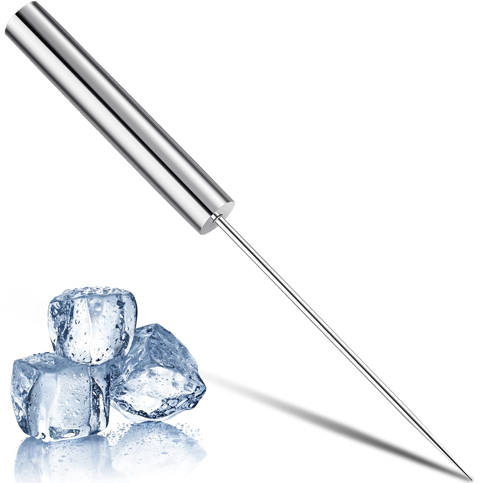 Stainless Steel Ice Pick Ice Crusher Ice Chisel Removal Pick Crushed Ice Tool for Kitchen Bars Bartender Picnics Camping and Restaurant(14 Inch)