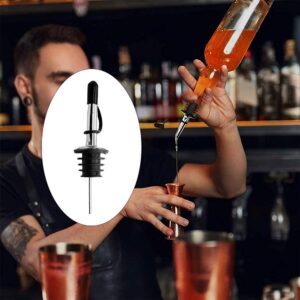 24 Pack Stainless Steel Liquor Bottle Pourers with Siamese Rubber Dust Caps bottle spout and Liquor Pourers