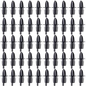 100 packs liquor bottle pourers flow pourers plastic spouts black bottle pourers for bars clubs pubs restaurants coffee shops and home