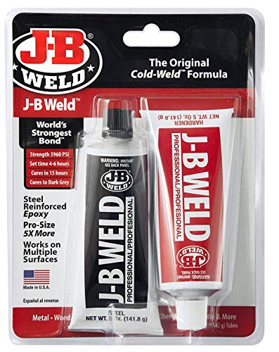 J-B Weld 8281 UxODgJ Professional Size Steel Reinforced Epoxy Twin Pack, 10 Oz