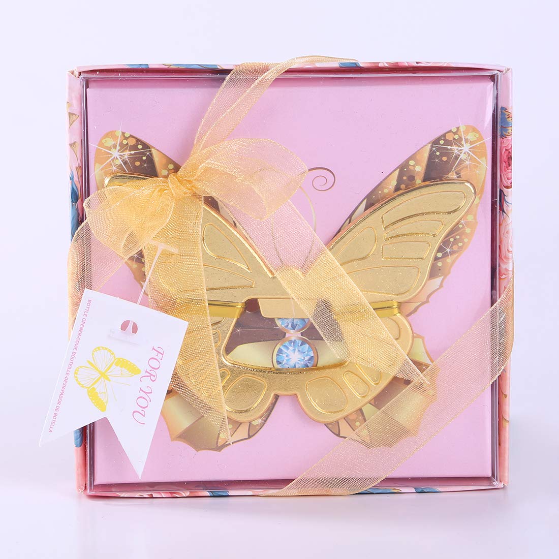 12 pcs Butterfly Bottle Opener Wedding Favors and Gifts with Exquisite packaging Box Wedding Gifts For Guests Wedding Baby Shower Souvenirs Party Supplies by WeddParty(Butterfly)