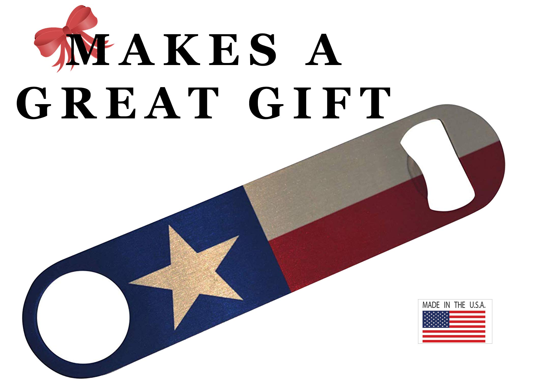 Texas State Flag Speed Bottle Opener Heavy Duty Gift For Texan Lone Star State Flag