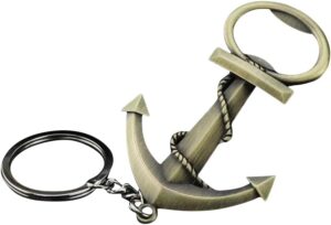 plwjk bottle opener keychain, boat anchor beer openers valentine's day gifts for men and women