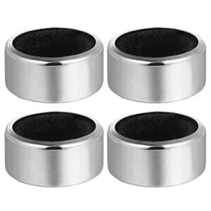 hemoton pack of 4 kitchen stainless steel wine bottle collars, practical leak-proof wine bottle drip collar ring drip stopper collars wine drip ring wine accessories - 4 x 4 x 2cm