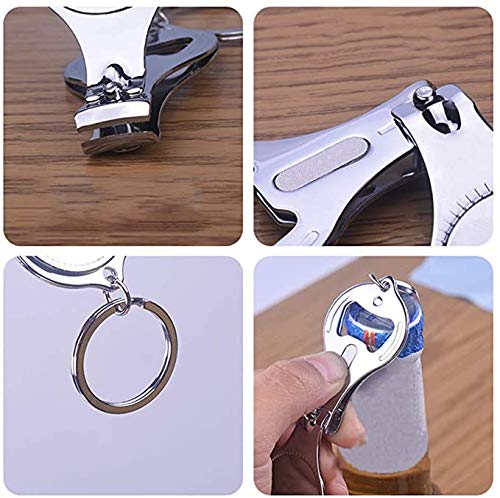 25pcs Personalized Nail Clip Keychain Bottle Openers Wedding Favors Nail Cutter With Bottle Opener Party Favors Halloween Christmas Gift (25Pcs+ Bag)