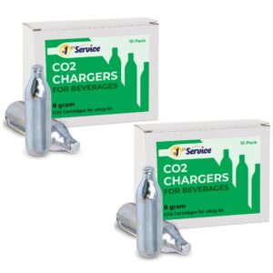 8g CO2 Chargers uKeg 64, 20 Pack