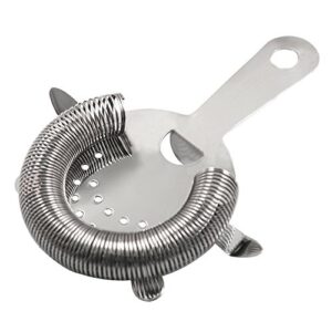 sky fish hawthorne cocktail strainer stainless steel bar strainer professional 4 prong strainer with 100 wire spring