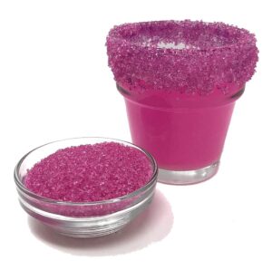 snowy river pink cocktail rimmer - naturally colored pink cocktail sugar, beverage rimmer, margaritas, kosher (3oz pink)