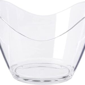 Ice Bucket for Parties - Clear Acrylic Beer Bucket 3.5 Liter - Ice Bucket for Beer, Wine and Champagne Chiller (1-Pack)